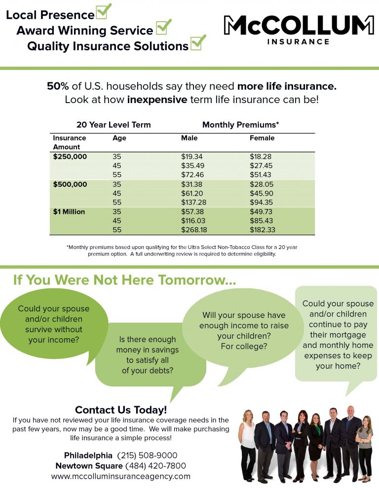 |Life Insurance| McCollum Insurance|Newtown Square PA